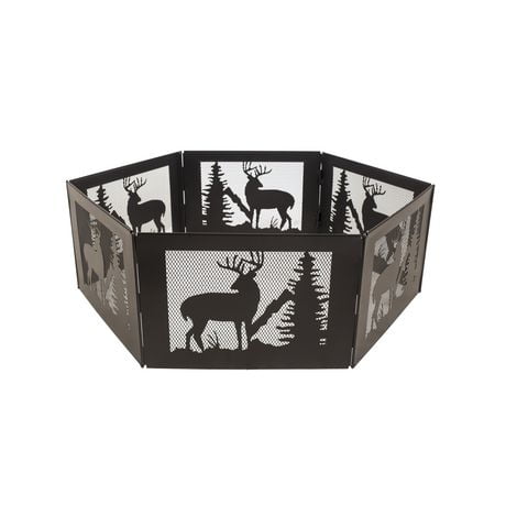 Click here for Pleasant Hearth Deer Mountain Folding Fire Ring Bl... prices
