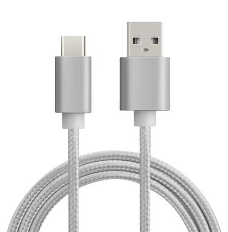 Click here for Exian Type-C Usb Cable Nylon Braided 1M Silver Sil... prices
