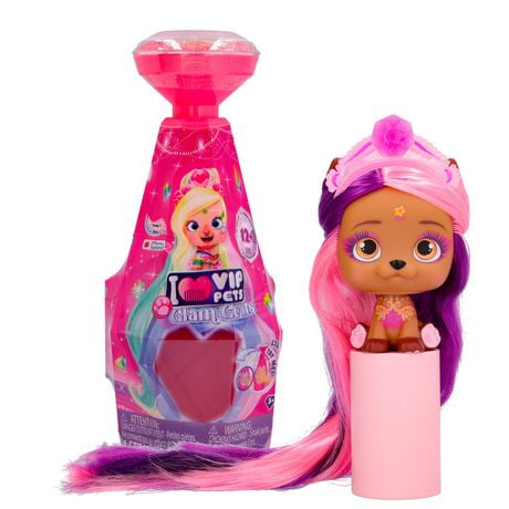 VIP Pets - Glam Gems Series - Includes 1 VIP Pets Doll, 9 Surprises, 6 ...