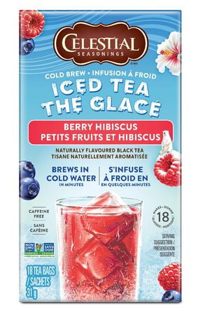 Celestial Seasonings Cold Brew Iced Tea Berry Hibiscus | Walmart Canada