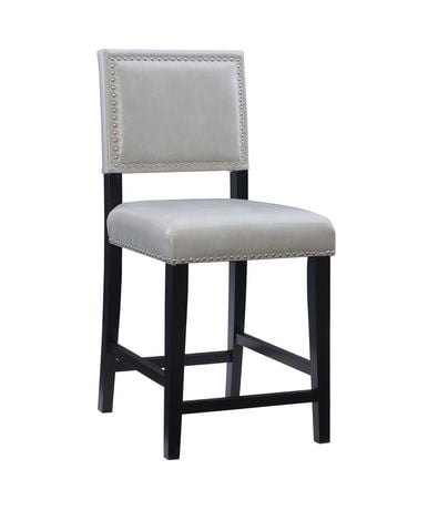 Click here for Linon Garland Dove Gray Counter Stool Black # prices