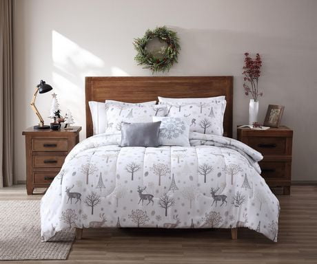 Holiday Time 5 pieces Winter Forest Comforter Set, Bedding Set - Walmart.ca