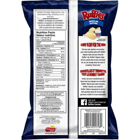 Ruffles Regular Potato Chips | Walmart Canada
