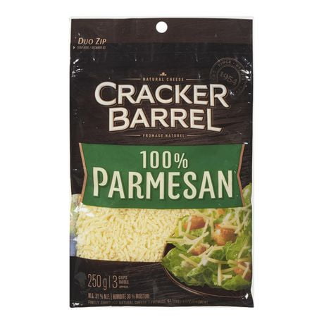 Cracker Barrel 100% Parmesan Finely Shredded Natural Cheese, 250 g ...