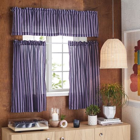 Click here for Flower Home By Drew Barrymore Navy 58Inh X 14Inw prices