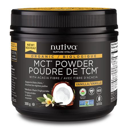 Nutiva MCT Powder Vanilla, 300g - Walmart.ca