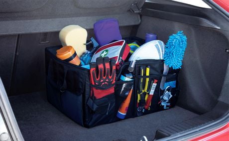 AUTO DRIVE Car Trunk Organizer, Collapsible, Multi-Compartment for Car ...