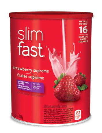 Slimfast Strawberry Supreme Protein Meal Shakes Powder - Walmart.ca