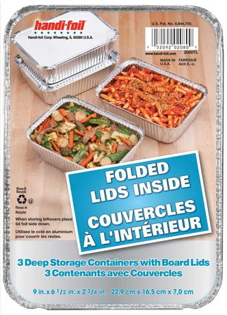 Handi-foil Deep Storage Containers with Board Lids | Walmart Canada