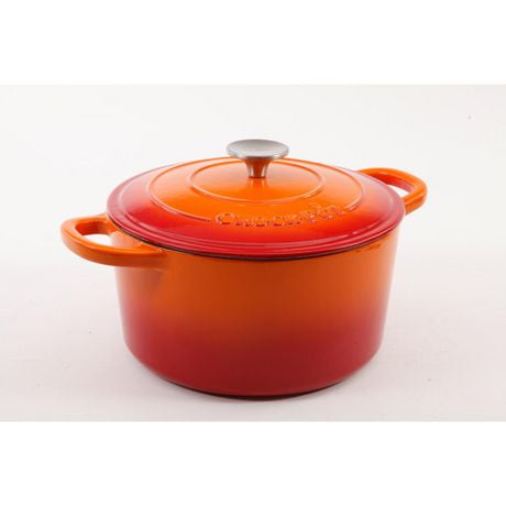 Crock-Pot Artisan 5 Qt Enameled Cast Iron Dutch Oven W/Lid, Sunset ...