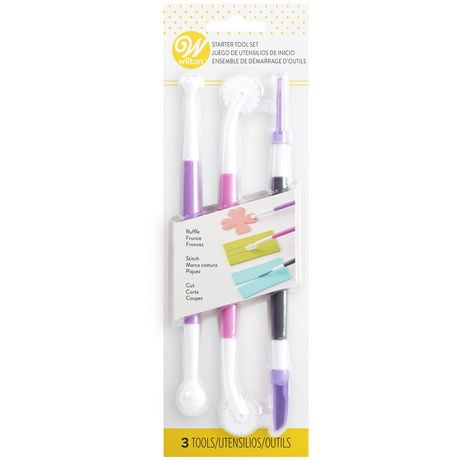 Wilton Fondant and Gum Paste 3-Piece Tools Set, Tool Set, 3-Pieces ...