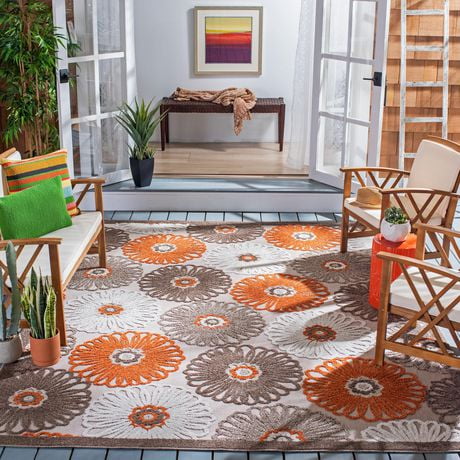 Click here for Safavieh Cabana Anuki Floral Outdoor Area Rug Beig... prices