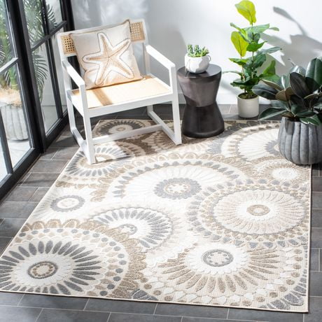 Click here for Safavieh Cabana Marina Suzani Outdoor Area Rug Gre... prices