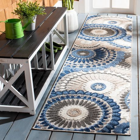Click here for Safavieh Cabana Marina Suzani Outdoor Area Rug Gre... prices