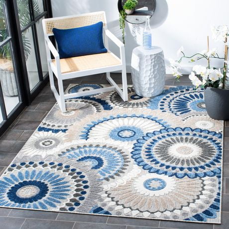 Click here for Safavieh Cabana Marina Suzani Outdoor Area Rug Gre... prices