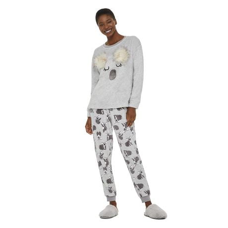 George Women's Plush Top and Pant Pajamas 2-Piece Set | Walmart Canada