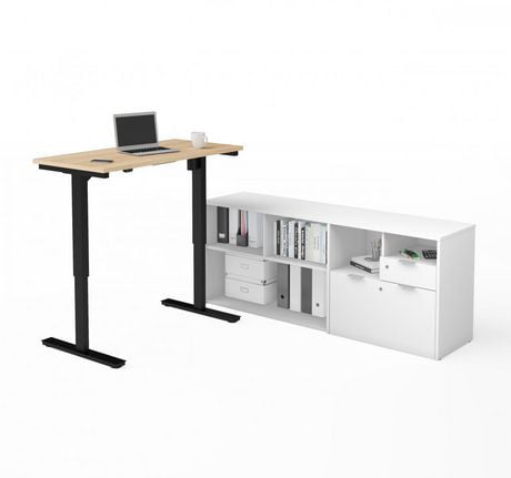 Click here for Bestar I3 Plus Height Adjustable L-Desk Northern M... prices