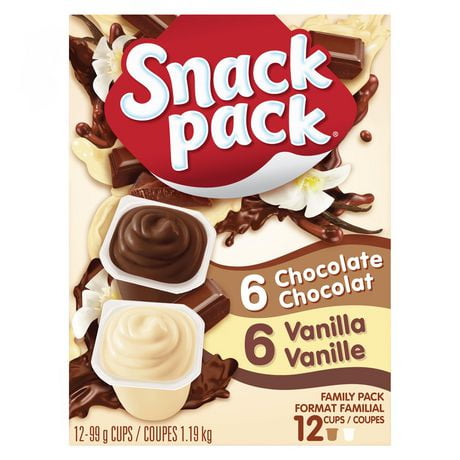 Snack Pack® Chocolate and Vanilla Pudding Family Pack - Walmart.ca