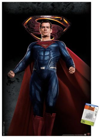 DC Comics Movie - Justice League - Superman Wall Poster with Push Pins ...