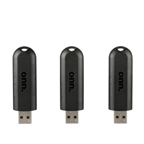 onn. 3-Pack 16 GB USB 2.0 Flash Drives, Up to 10 MB/s Read Speed ...