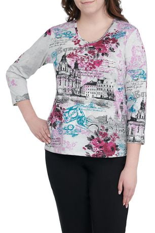 Alia Women's Crew Neck Top | Walmart Canada