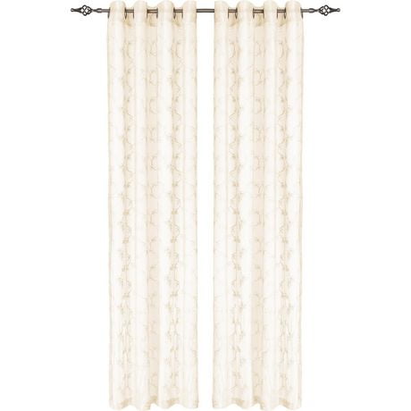 Click here for Safdie & Co. Curtain Floral Leaf Sheer 84L Ivory I... prices