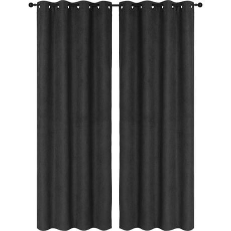 Click here for Safdie & Co. Curtain Faux Suede 84L Black Black 84... prices