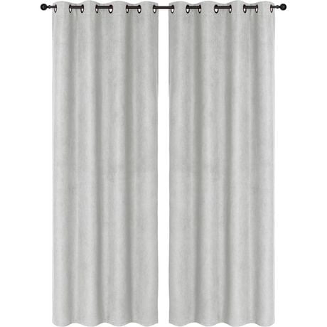 Click here for Safdie & Co. Curtain Faux Suede 84L Light Grey Gre... prices