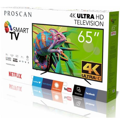 Proscan 65" 4K UHD Smart TV, PLED6538-UHDSM | Walmart Canada