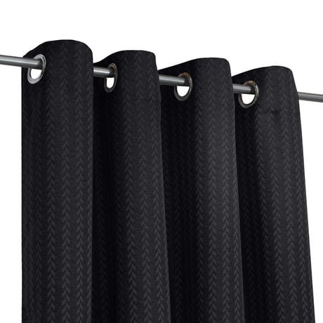 Click here for Safdie & Co. Curtain Jacquard Noemie 84L Black Bla... prices
