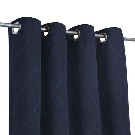 Click here for Safdie & Co. Curtain Jacquard Delaney 84L Navy Nav... prices