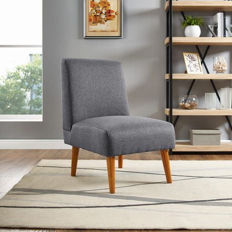 Mainstays Armless Swoop Chair with Wood Legs | Walmart Canada