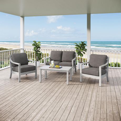 Click here for Royal Garden Stevenson 4-Piece Conversation Set Ta... prices