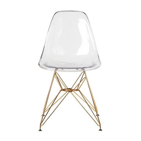 Click here for Plata D Cor Import Inc - Clear Eiffel Gold Legs Ch... prices
