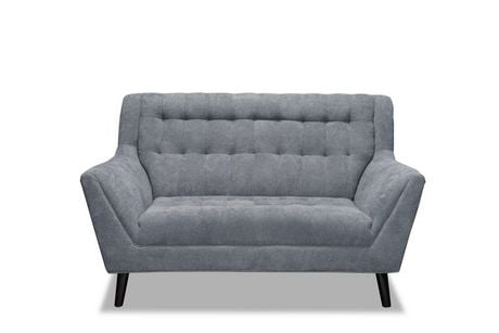 Click here for Topline Home Furnishings Grey High Back Loveseat G... prices