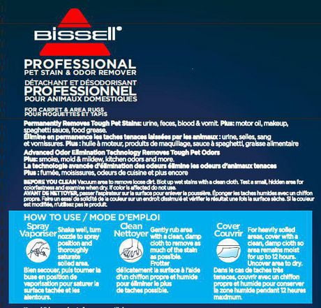 BISSELL Professional Enzyme Action Stain and Odor™ Spray Formula ...