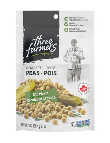 Three Farmers Roasted Peas Dill Pickle | Walmart Canada