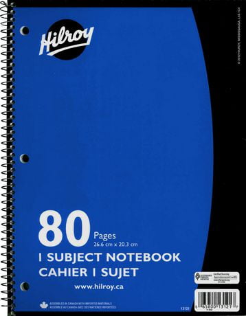 Hilroy 1 Subject Coil Notebooks - Walmart.ca
