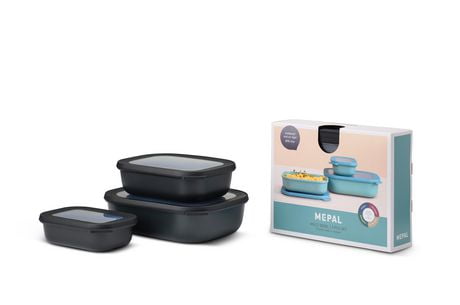Click here for Mepal Cirqula Bowl Set 3Pc Rectangular Black 10 prices