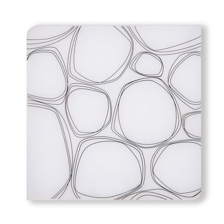Modern Twist, Coasters, Pebbles, Design, Black, Set of 4 - Walmart.ca