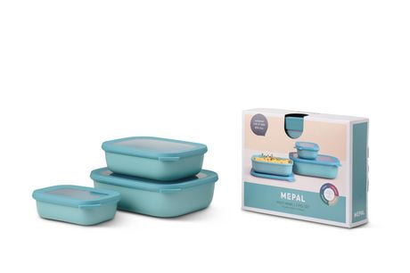 Click here for Mepal Cirqula Bowl Set 3Pc Rectangular Green 10 prices