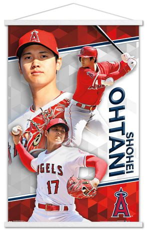 MLB Los Angeles Angels - Shohei Ohtani 18 Wall Poster with Magnetic ...
