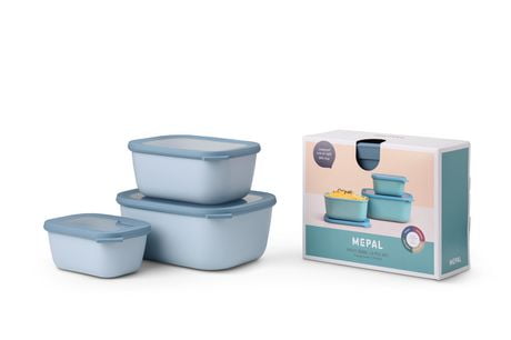 Click here for Mepal Cirqula Bowl Set 3Pc Rectangular Blue 10 prices