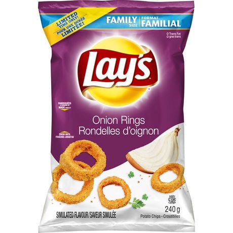 Lay's Onion Rings Potato Chips | Walmart Canada