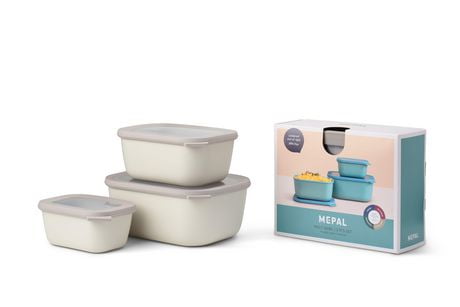 Click here for Mepal Cirqula Bowl Set 3Pc Rectangular White 10 prices