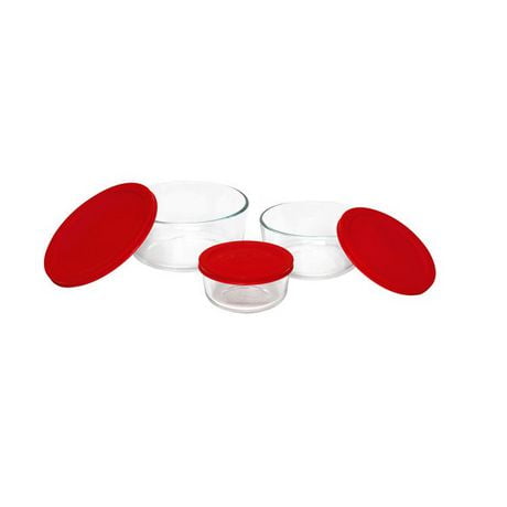 Click here for Pyrex Storage Plus 6-Pc Round Storage Set Clear prices