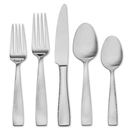 Hampton Forge Vento Hammered Flatware Set | Walmart Canada