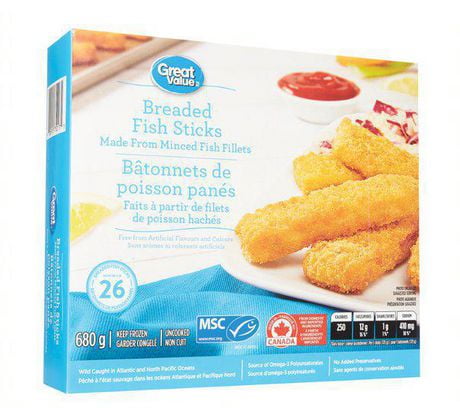 Great Value Breaded Fish Sticks | Walmart Canada