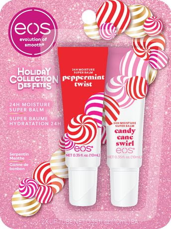 eos Holiday Peppermint Twist/Candy Cany Swirl Super Balm Blister 20ml ...