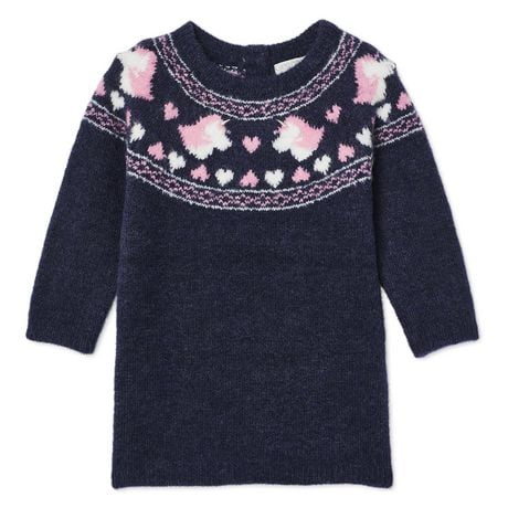 George Baby Girls' Fair Isle Sweater Dress | Walmart Canada